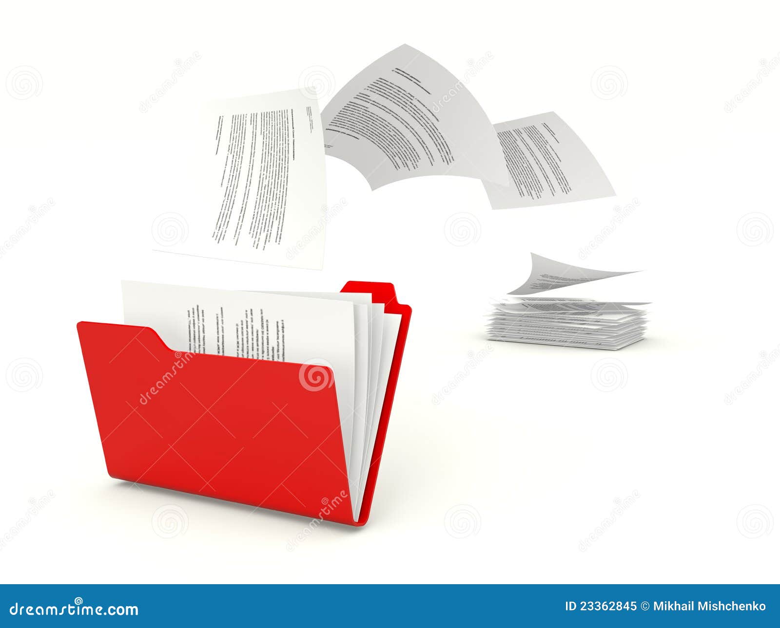Copying files to folder stock illustration. Illustration of business ...