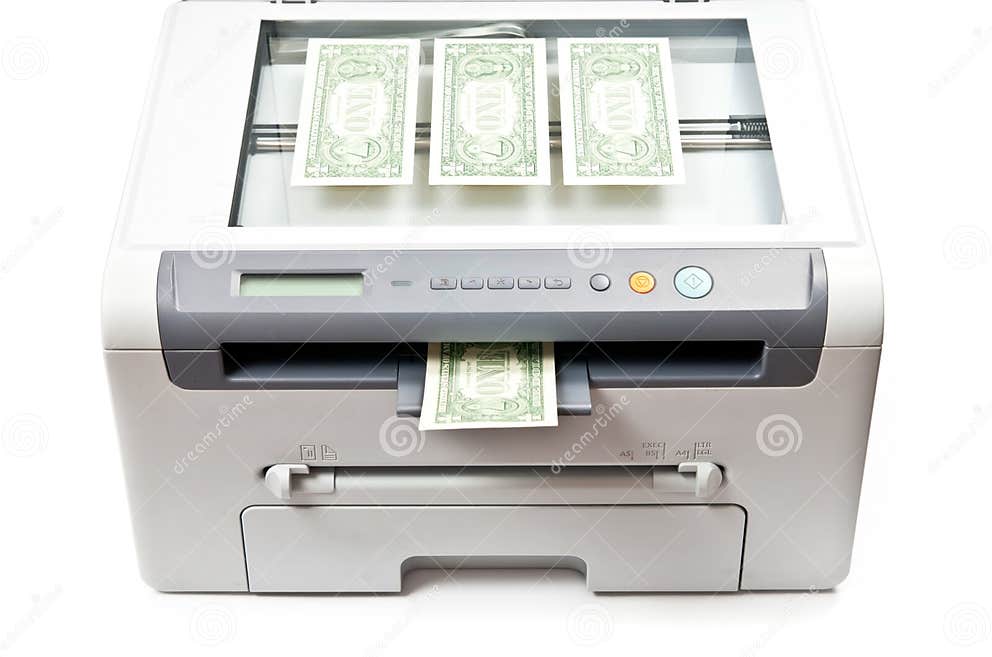 Copying money stock photo. Image of display, equipment - 17234274