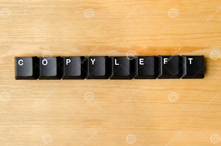 Copyleft word stock image. Image of typography, text - 95050713