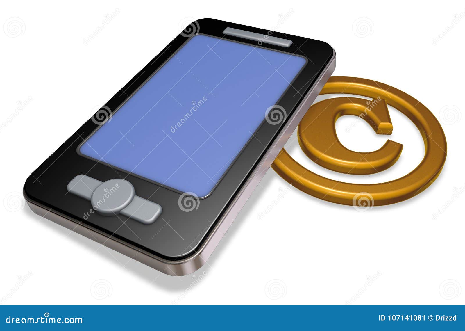 Copyright app stock illustration. Illustration of letter - 107141081