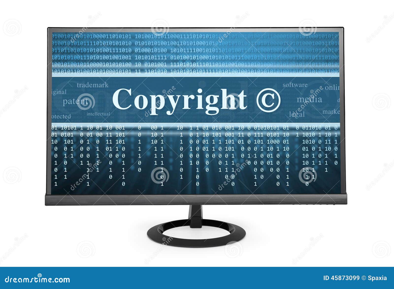 Copyright concept stock image. Image of notification - 45873099