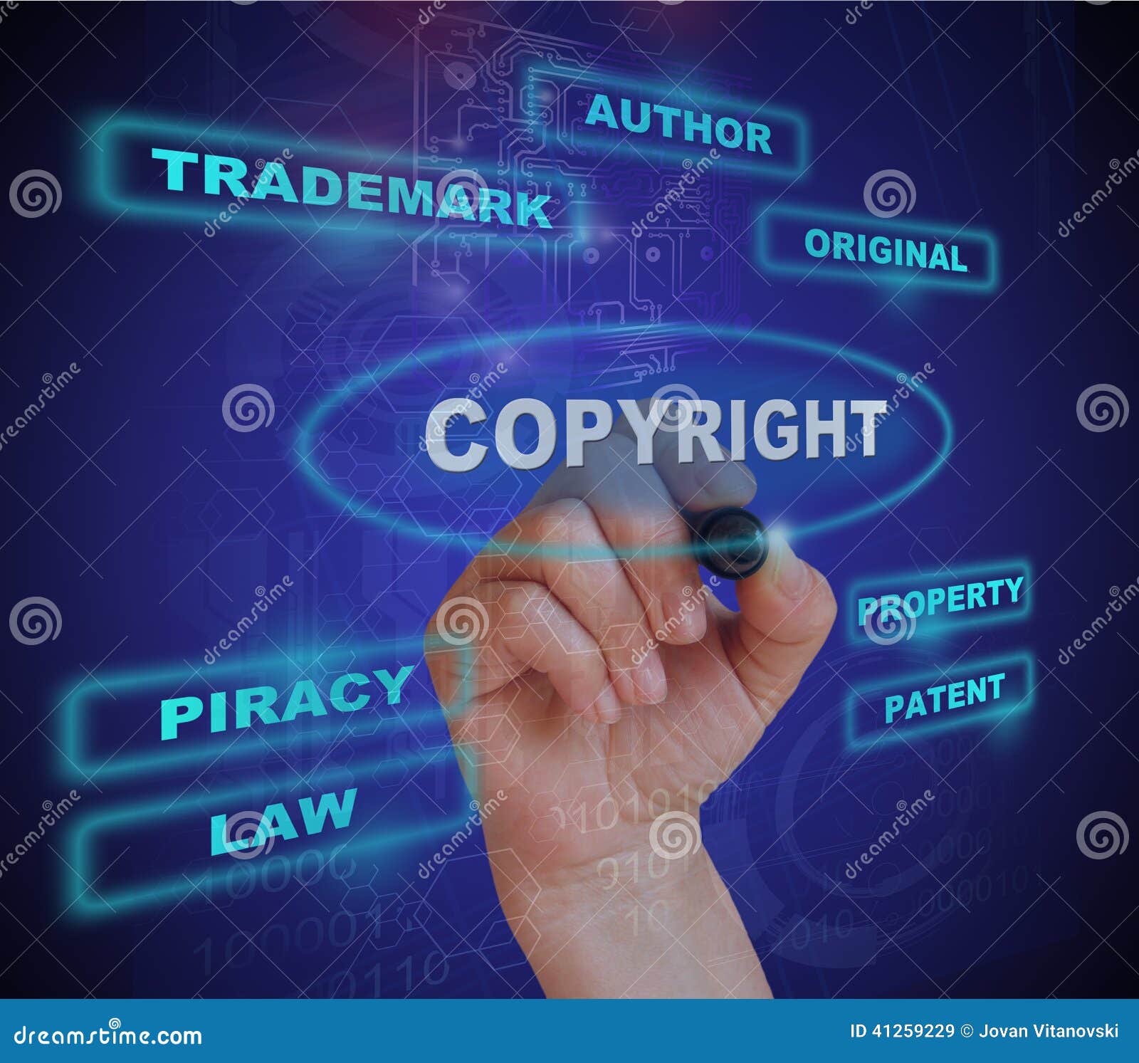 Copyright concept stock illustration. Illustration of professional ...