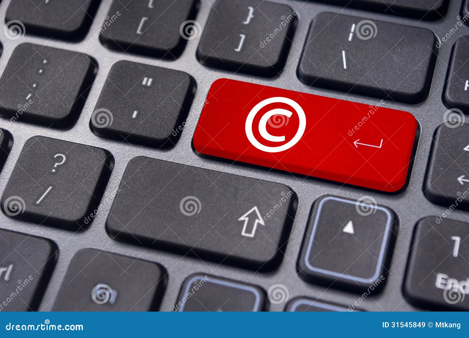 Copyright Concepts with Symbol on Keyboard Stock Image - Image of ...
