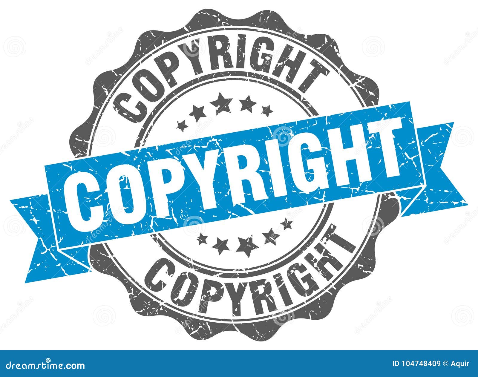 Copyright stamp stock vector. Illustration of sticker - 104748409