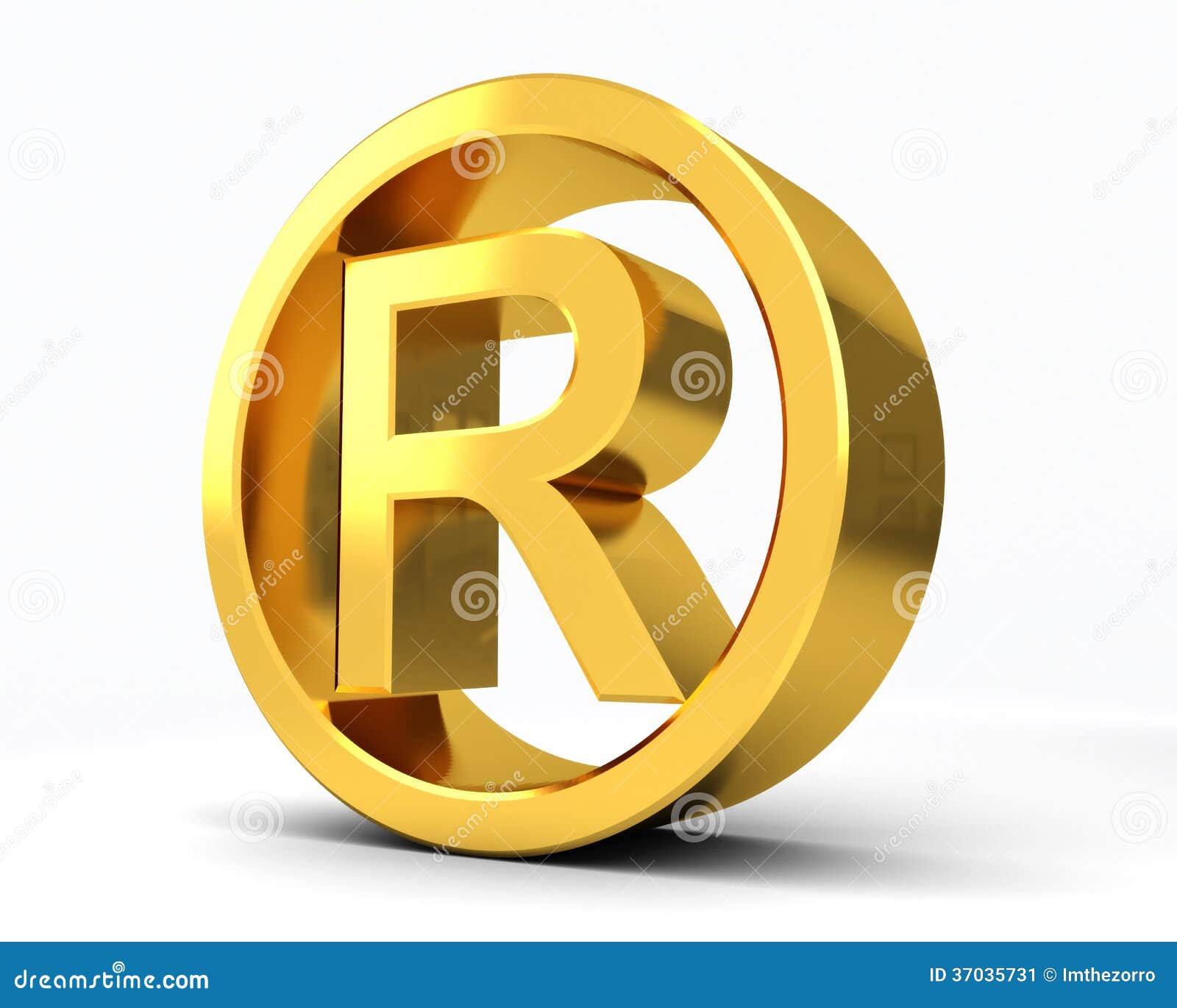 Copyright Ha Registrato La R Illustrazione di Stock - Illustrazione di ...