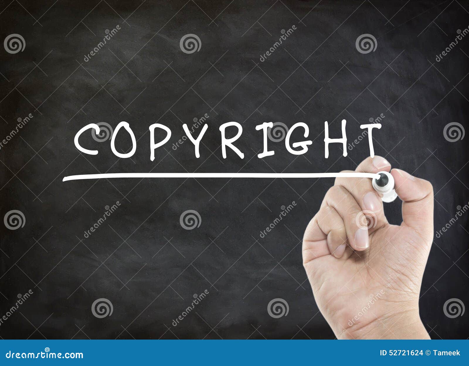 Copyright with Hand Writing Stock Photo - Image of intellectual ...