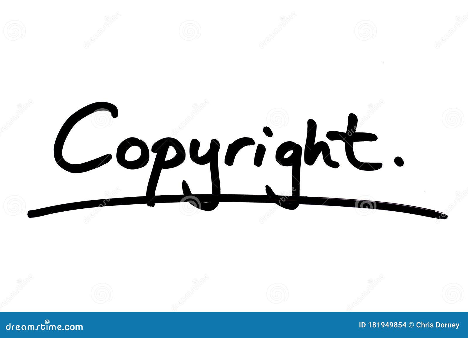 Copyright stock photo. Image of possess, creation, exclusivity - 181949854