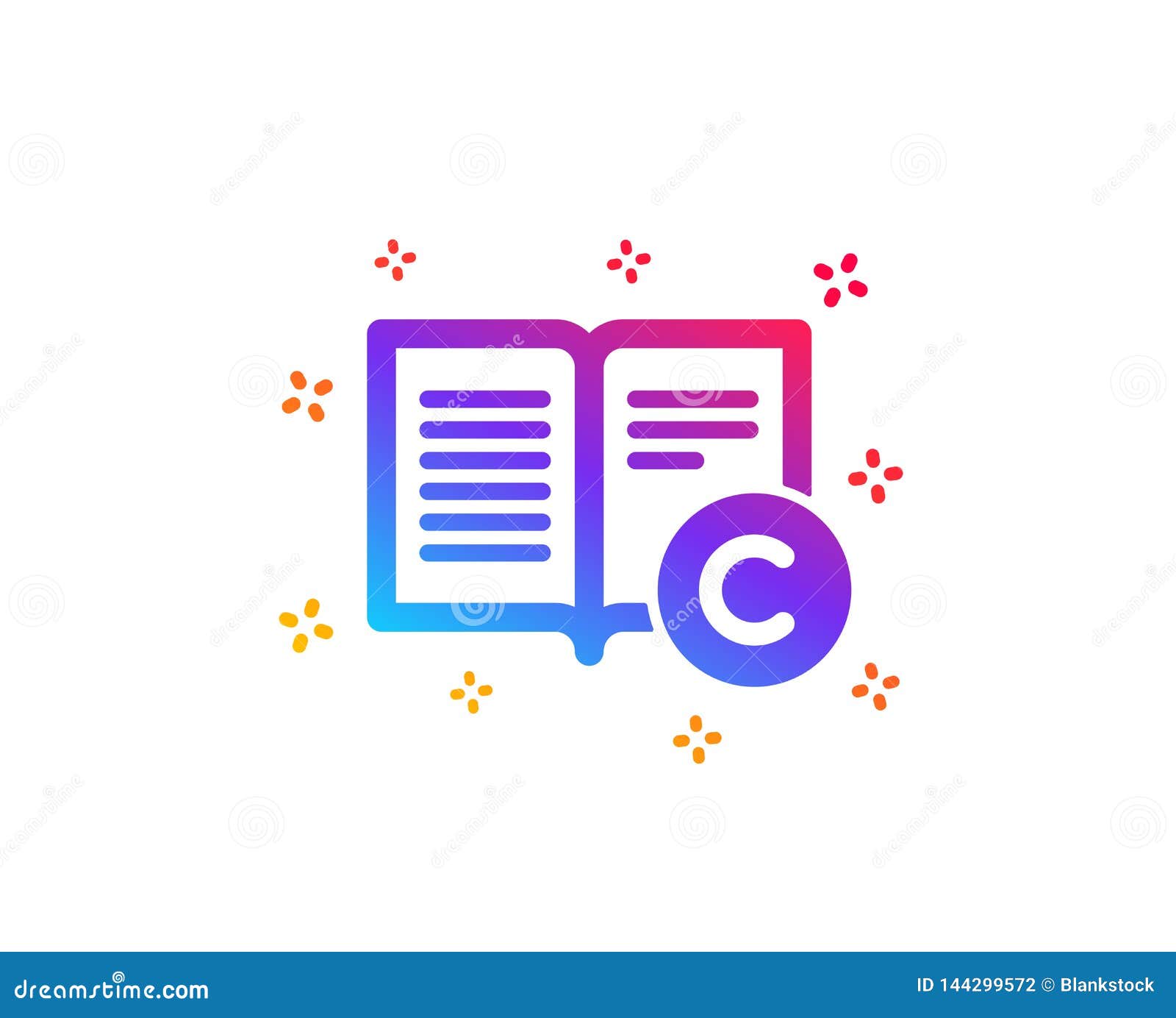 Copyright Icon. Copywriting or Book Sign. Vector Stock Vector ...