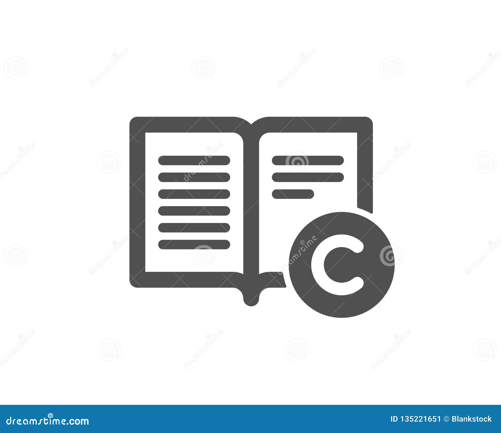 Copyright Icon. Copywriting or Book Sign. Vector Stock Vector ...