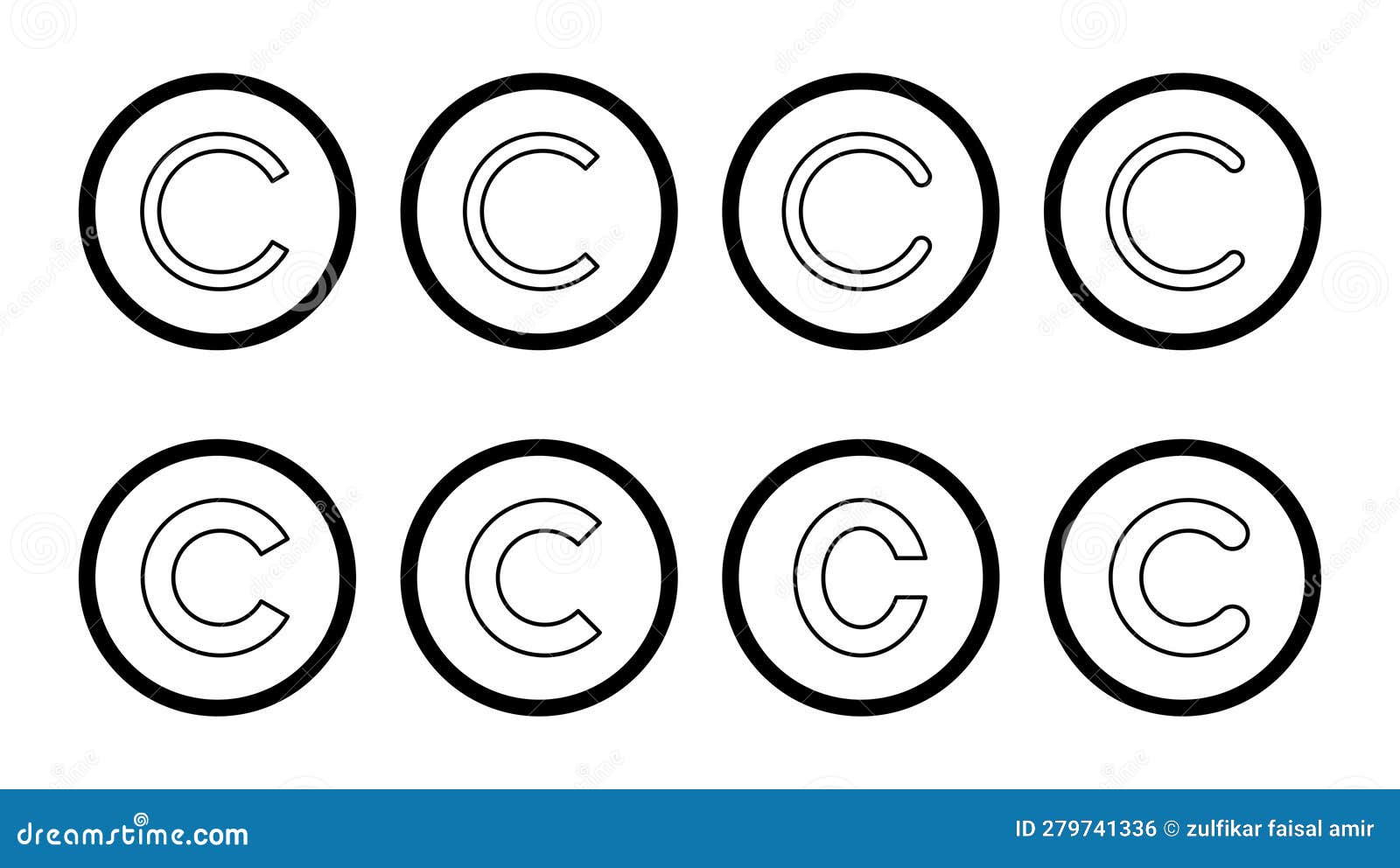 Copyright Icon . Copyright Symbols Stock Vector - Illustration of idea ...