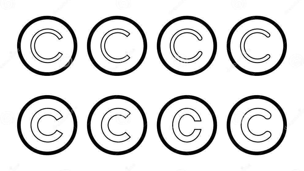 Copyright Icon . Copyright Symbols Stock Vector - Illustration of idea ...