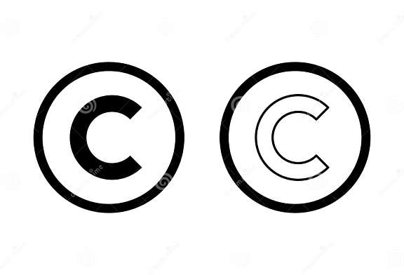 Copyright Icon . Copyright Symbols Stock Vector - Illustration of ...