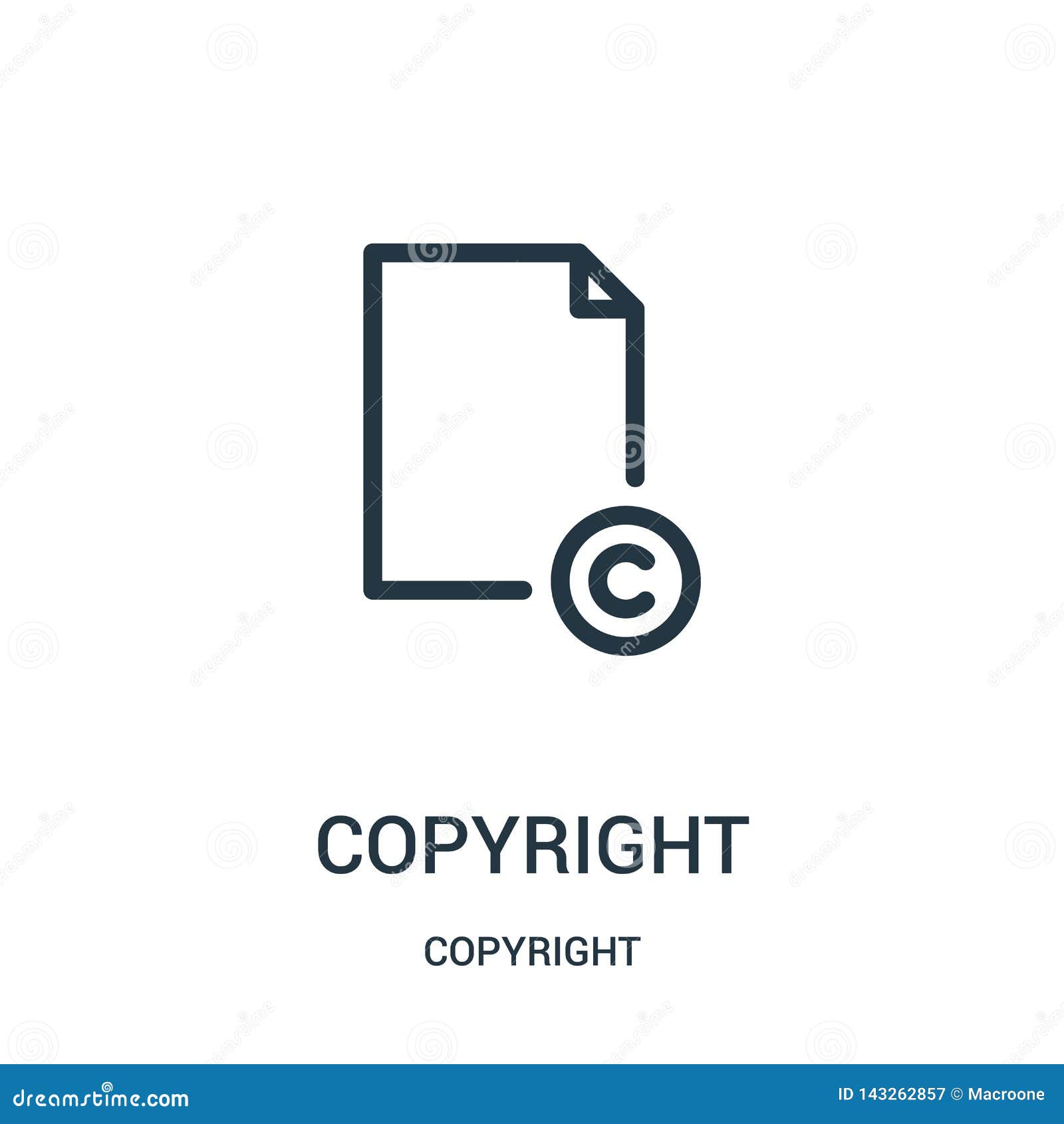 Copyright Icon Vector from Copyright Collection. Thin Line Copyright ...