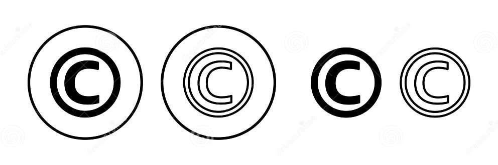 Copyright Icon . Copyright Symbol Stock Vector - Illustration of label ...