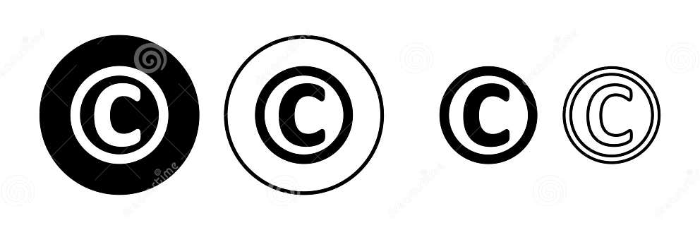 Copyright Icon . Copyright Symbol Stock Vector - Illustration of label ...