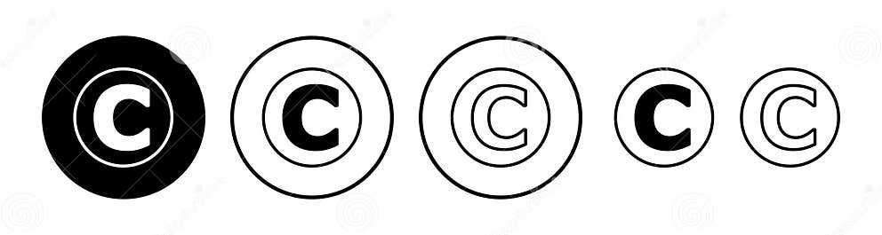 Copyright Icon . Copyright Symbol Stock Vector - Illustration of label ...
