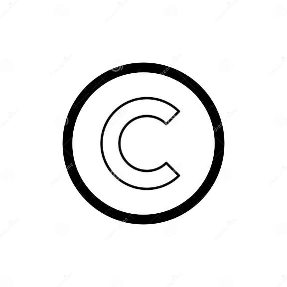Copyright Icon . Copyright Symbols Stock Vector - Illustration of sign ...
