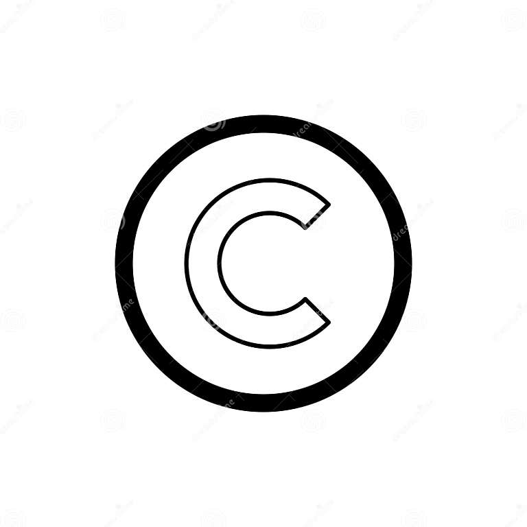 Copyright Icon . Copyright Symbols Stock Vector - Illustration of sign ...