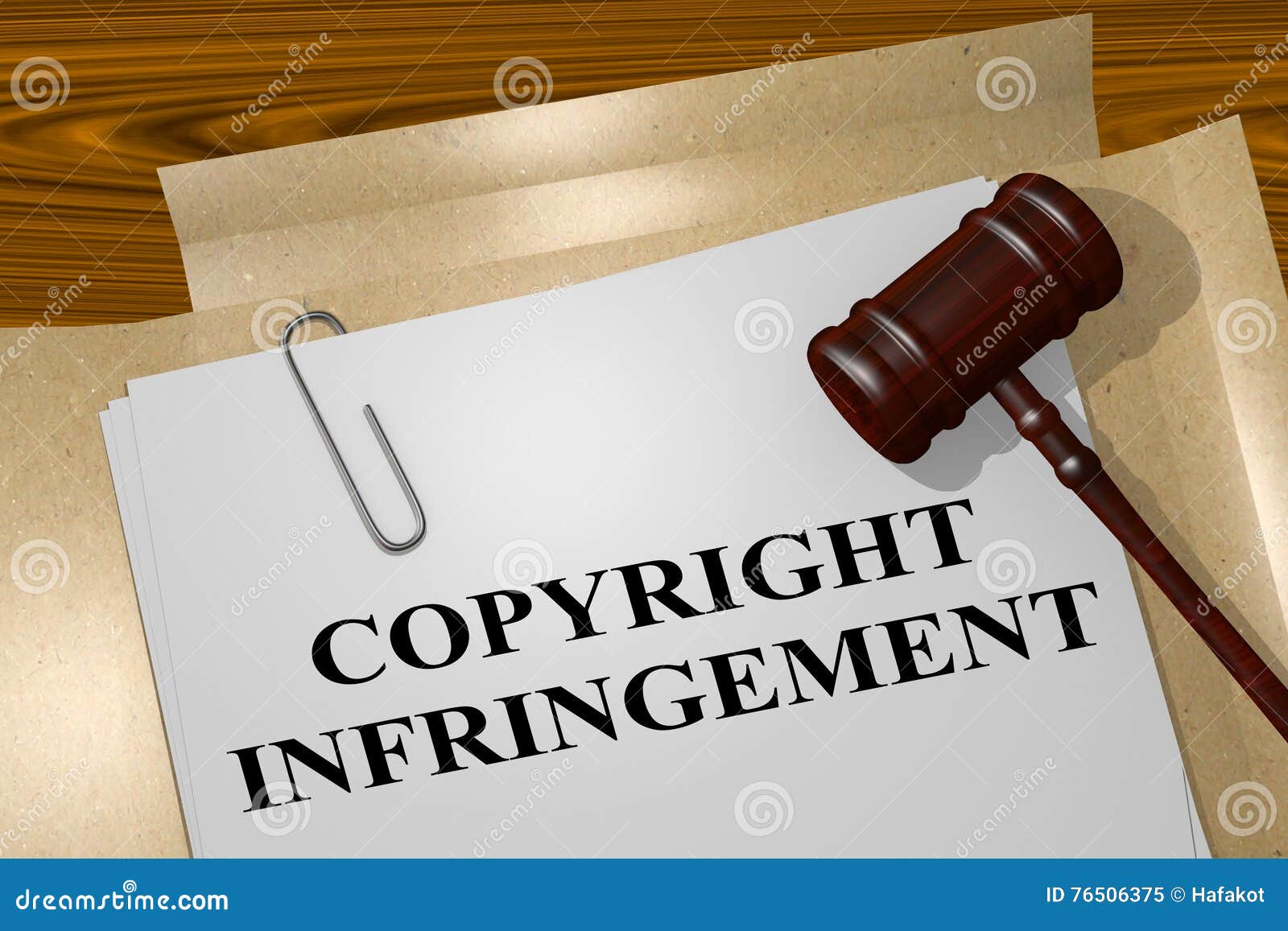 Copyright Infringement - Legal Concept Stock Illustration ...
