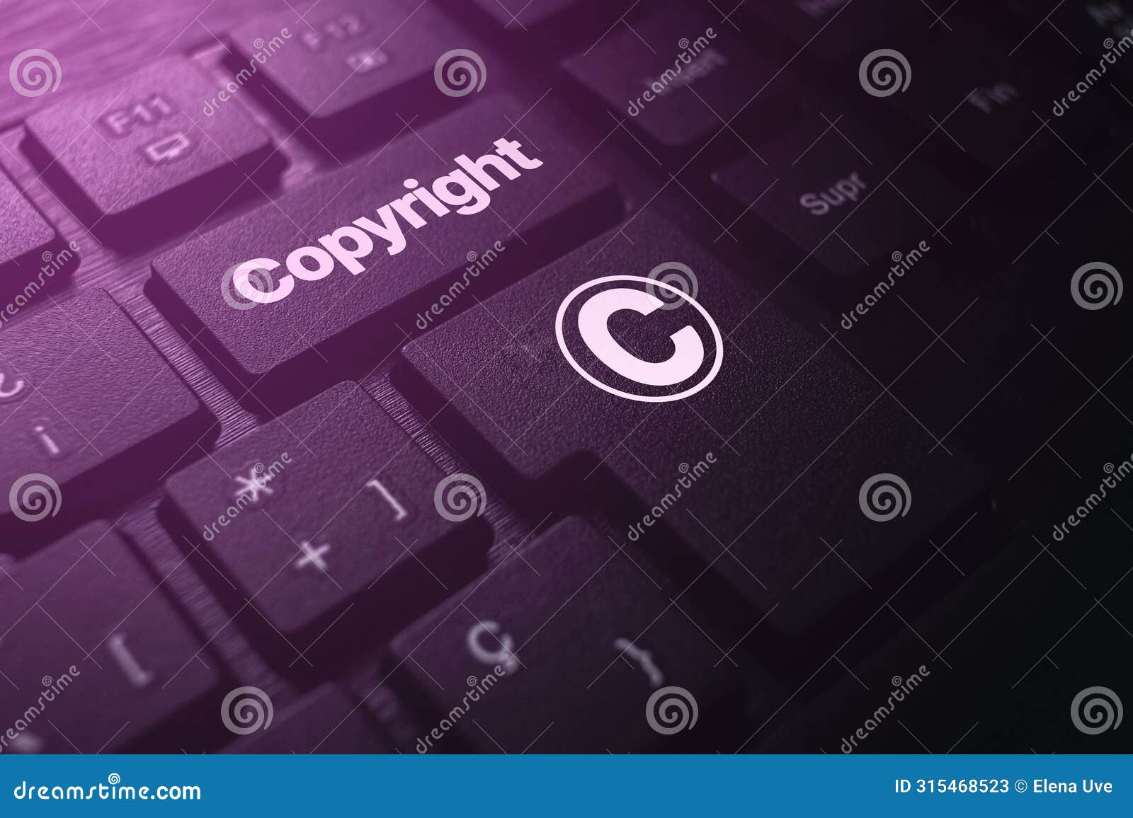 Copyright and Intellectual Property Logo Concept. Stock Image - Image ...
