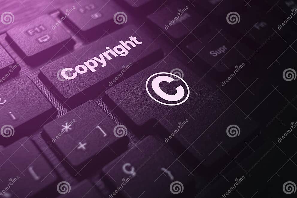 Copyright and Intellectual Property Logo Concept. Stock Image - Image ...