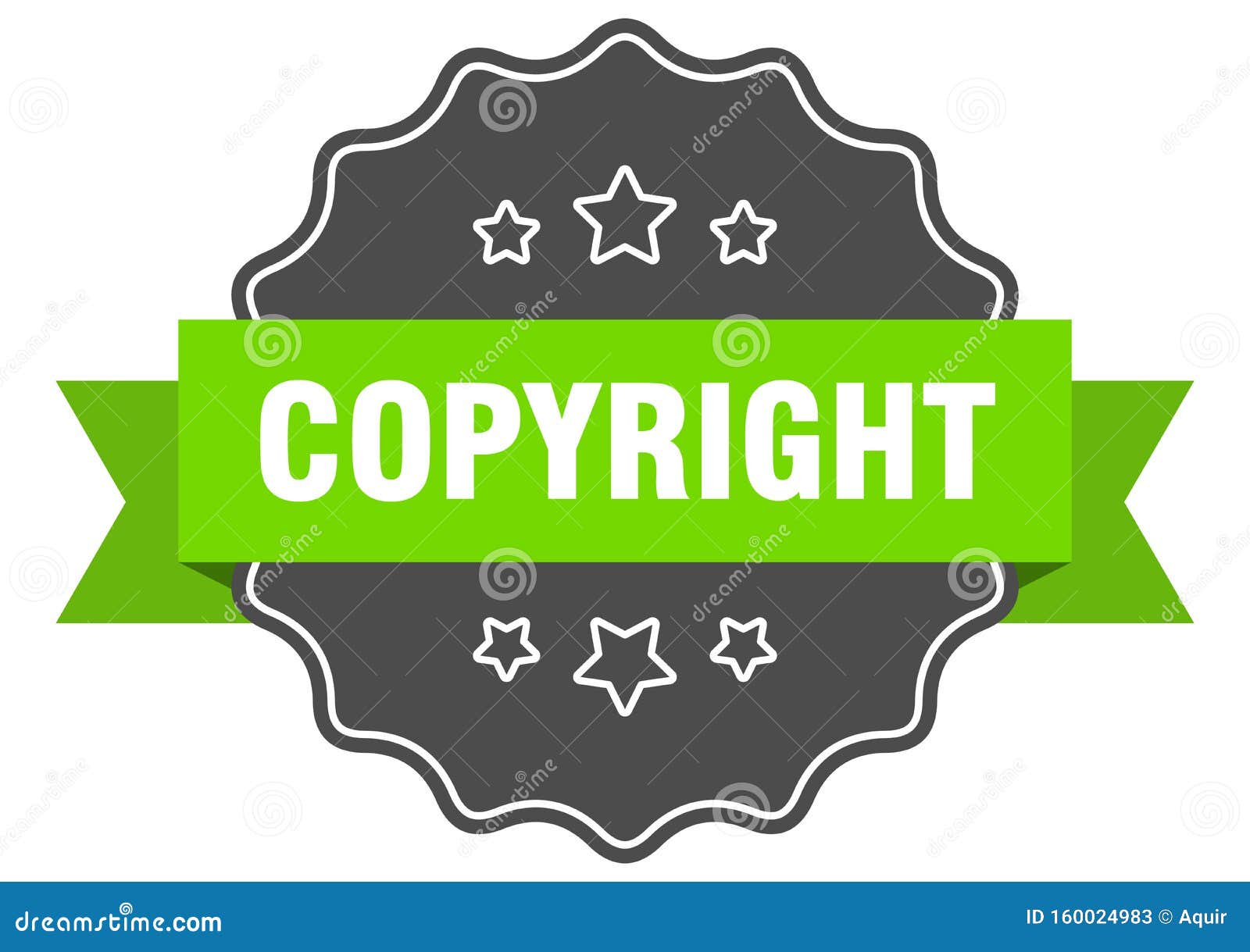Copyright label stock vector. Illustration of isolated - 160024983