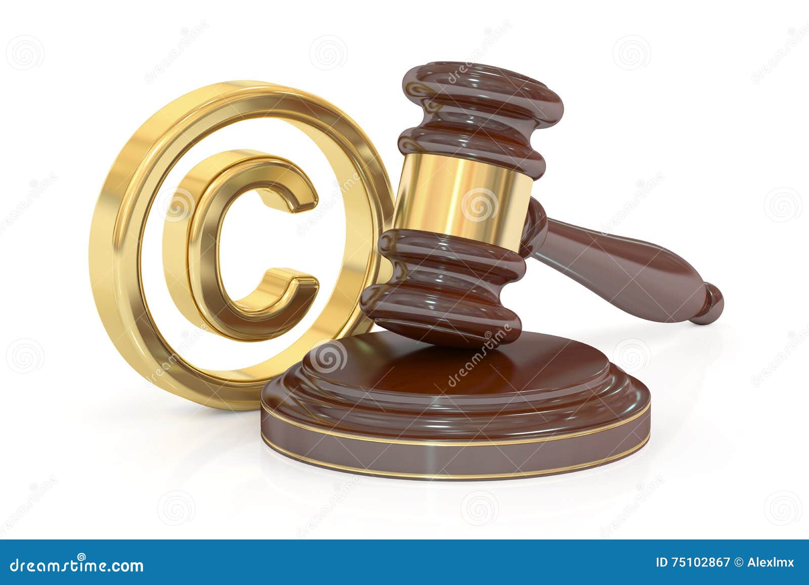 Copyright Laws and Intellectual Property Concept, 3D Rendering Stock ...