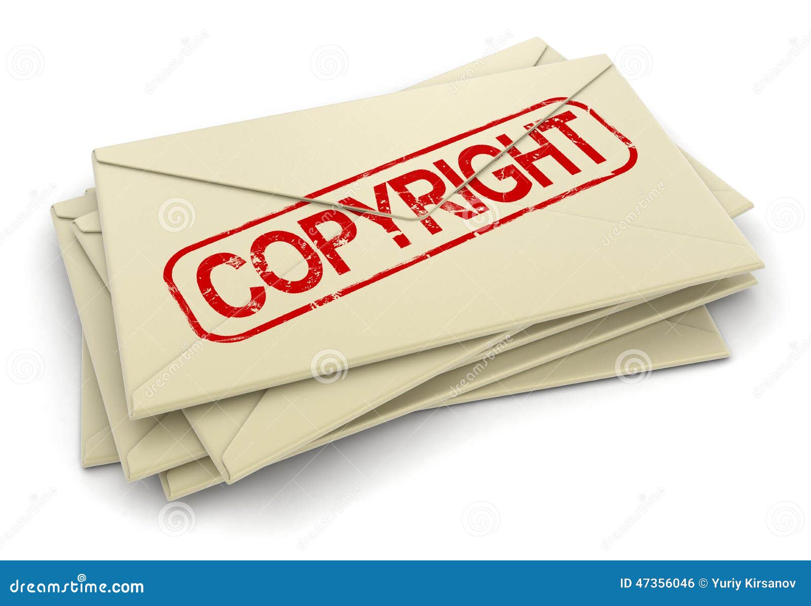 Copyright Letters (clipping Path Included) Stock Illustration ...