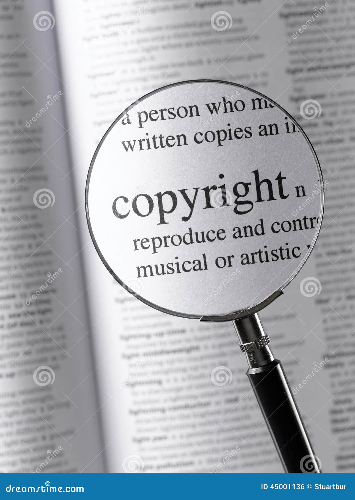 Copyright stock photo. Image of paper, handle, open, text - 45001136
