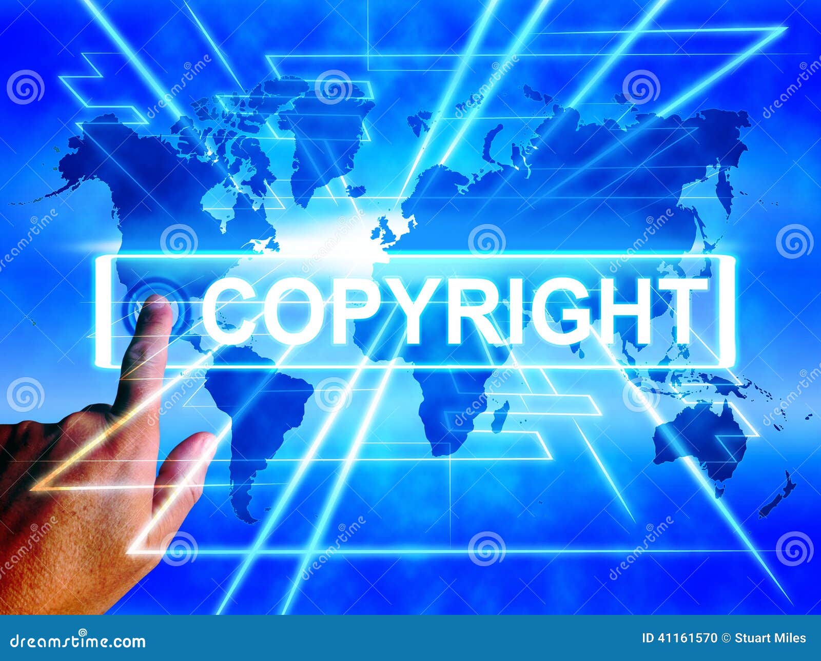 Copyright Map Displays Worldwide Patented Intellectual Property Stock ...