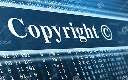 Copyright message concept stock illustration. Illustration of ...