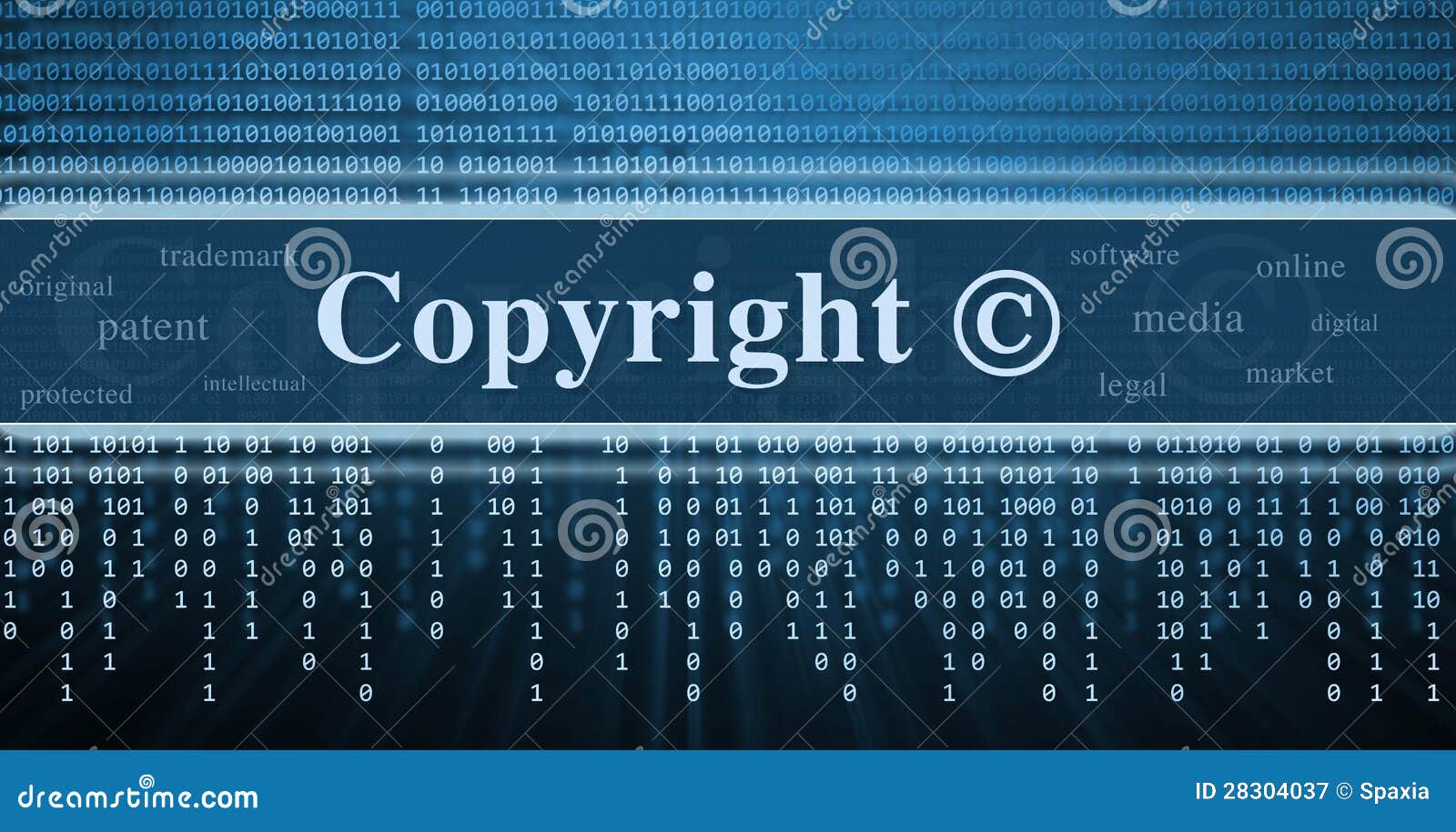 Copyright message concept stock illustration. Illustration of author ...