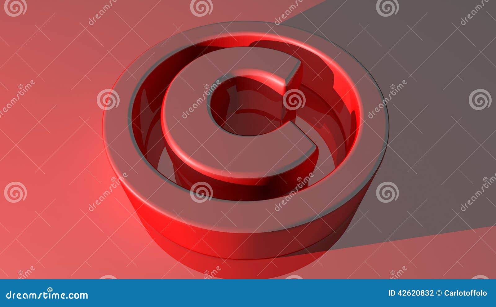 Copyright o símbolo ilustração stock. Ilustração de direitas - 42620832