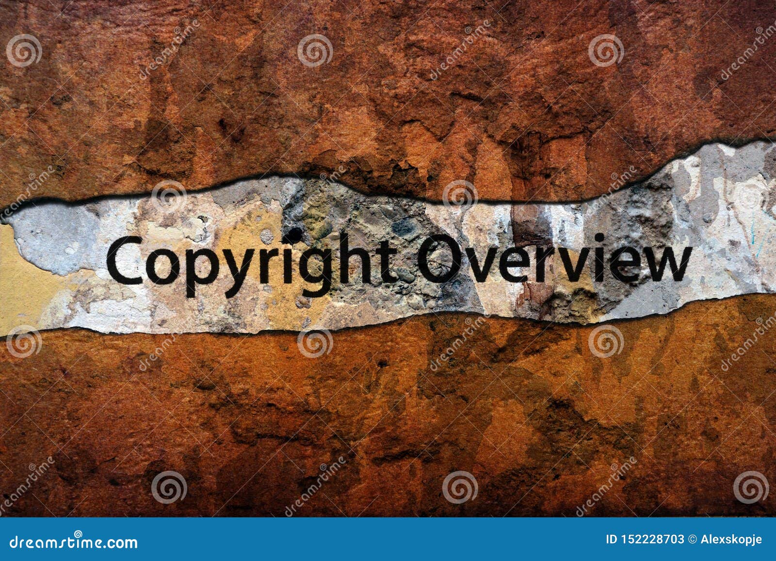 Copyright Overview Text on Wall Stock Image - Image of plagiarism ...