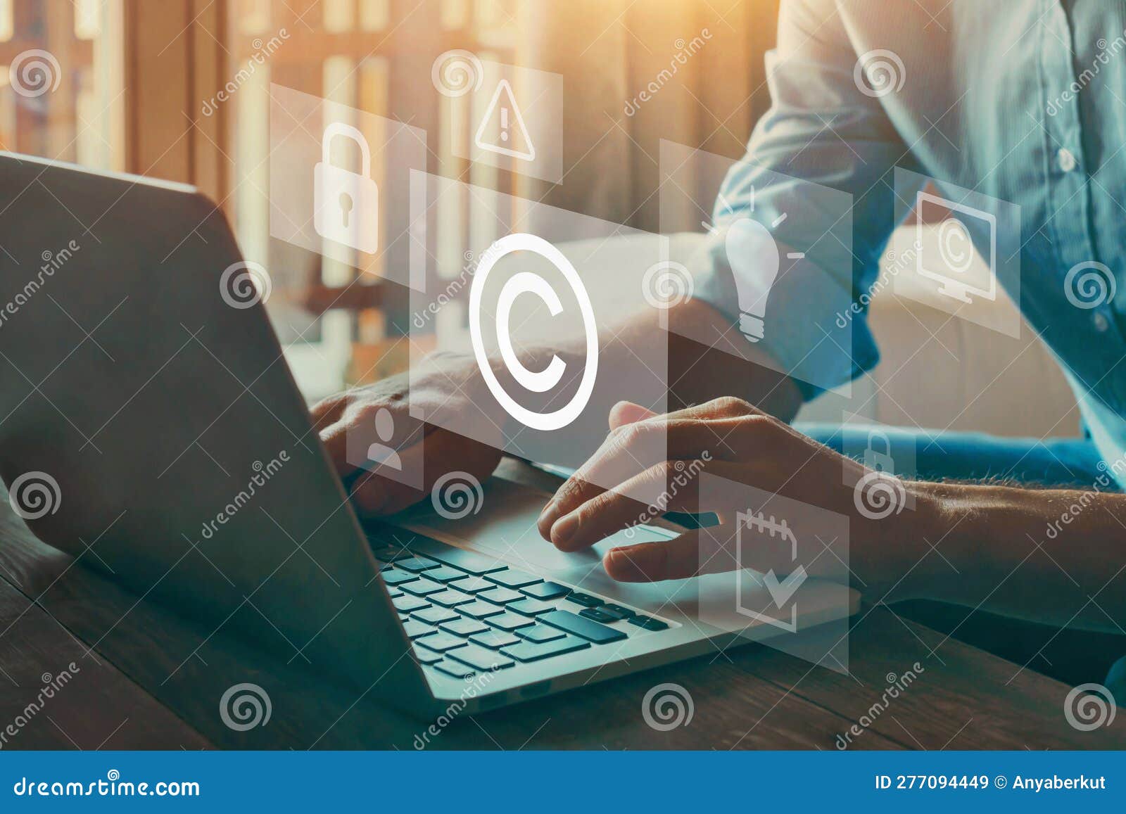 Copyright or Patent Concept, Intellectual Property Stock Illustration ...