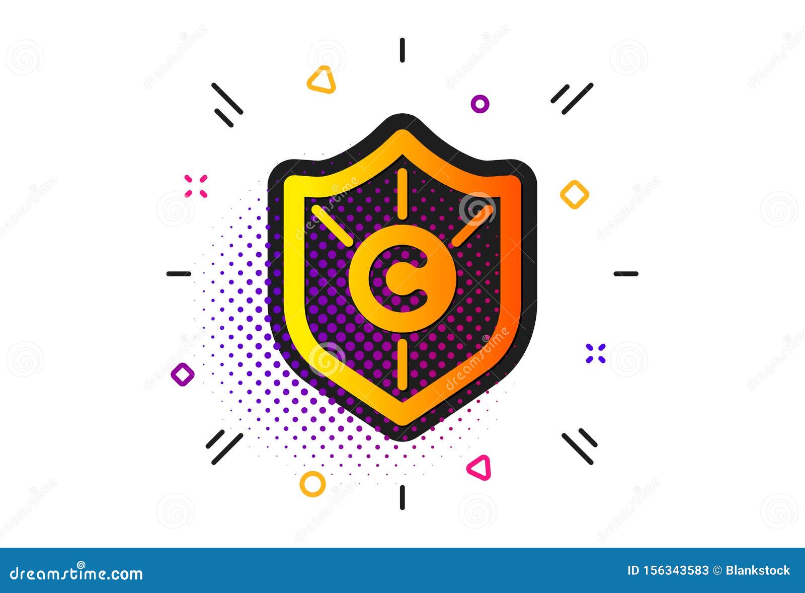 Copyright Protection Icon. Copywriting Sign. Vector Stock Vector ...