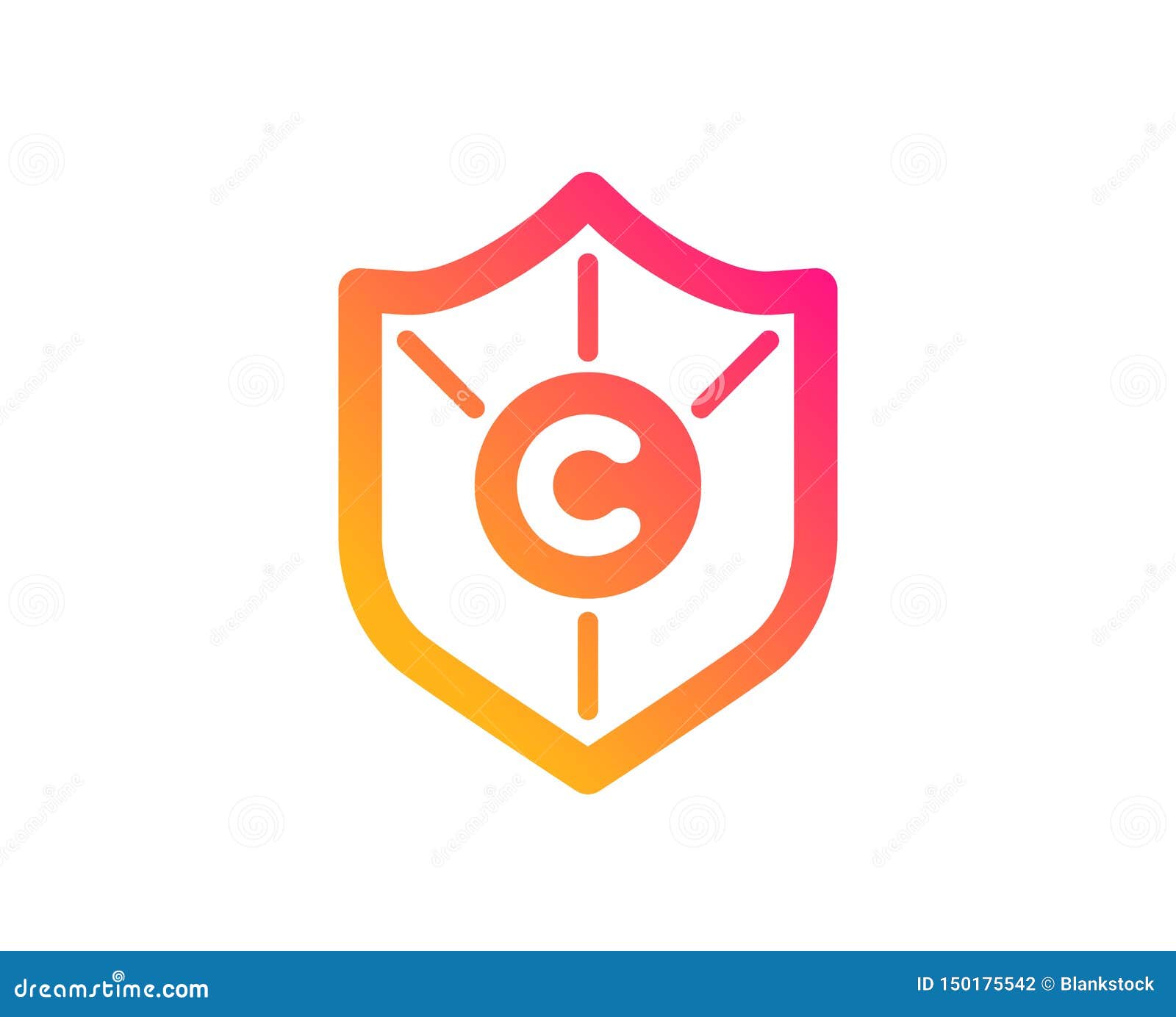 Copyright Protection Icon. Copywriting Sign. Vector Stock Vector ...