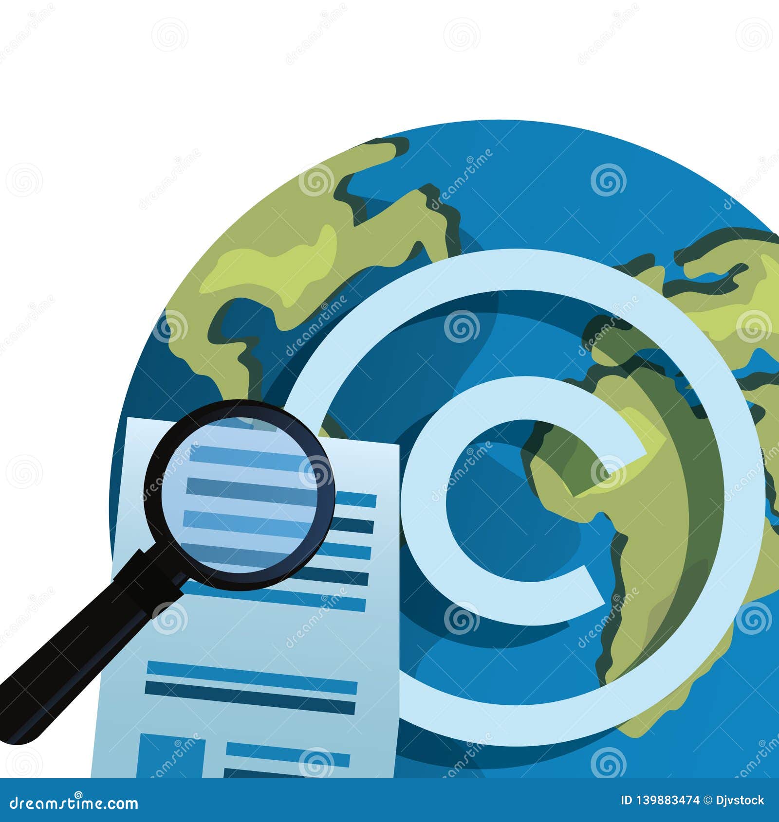 Copyright Protection of Intellectual Stock Vector - Illustration of ...