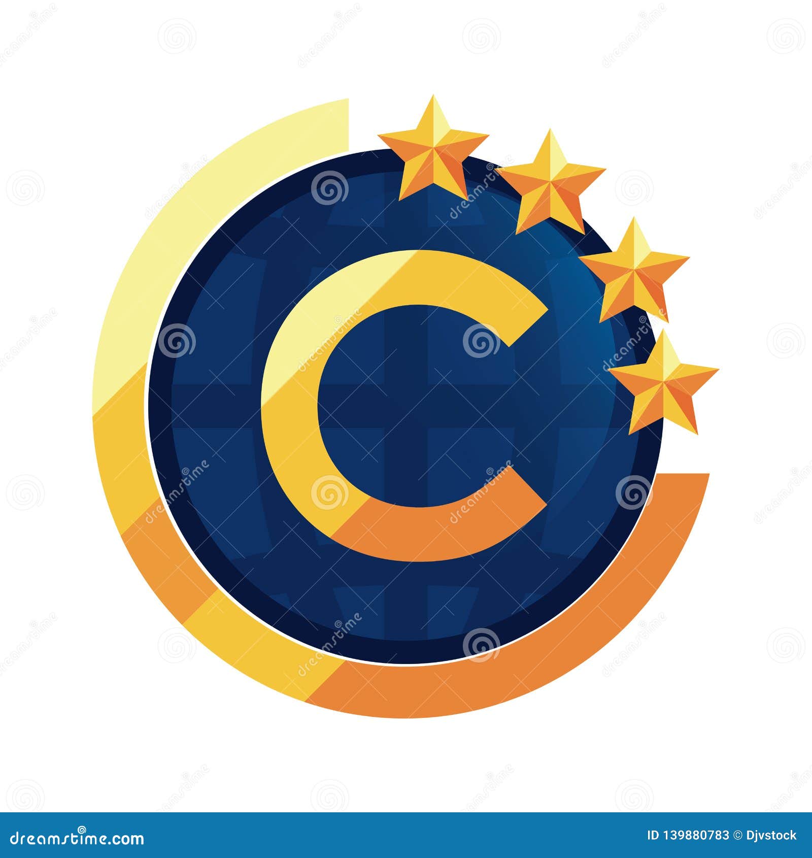 Copyright Protection of Intellectual Stock Vector - Illustration of ...