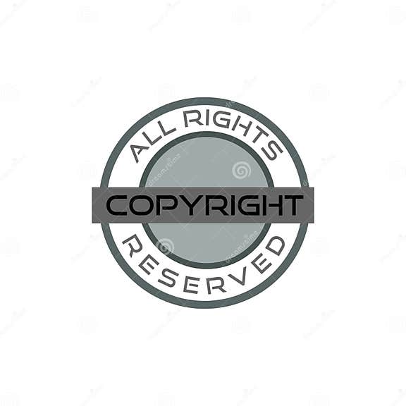 Copyright rubber stamp stock vector. Illustration of shape - 86320570
