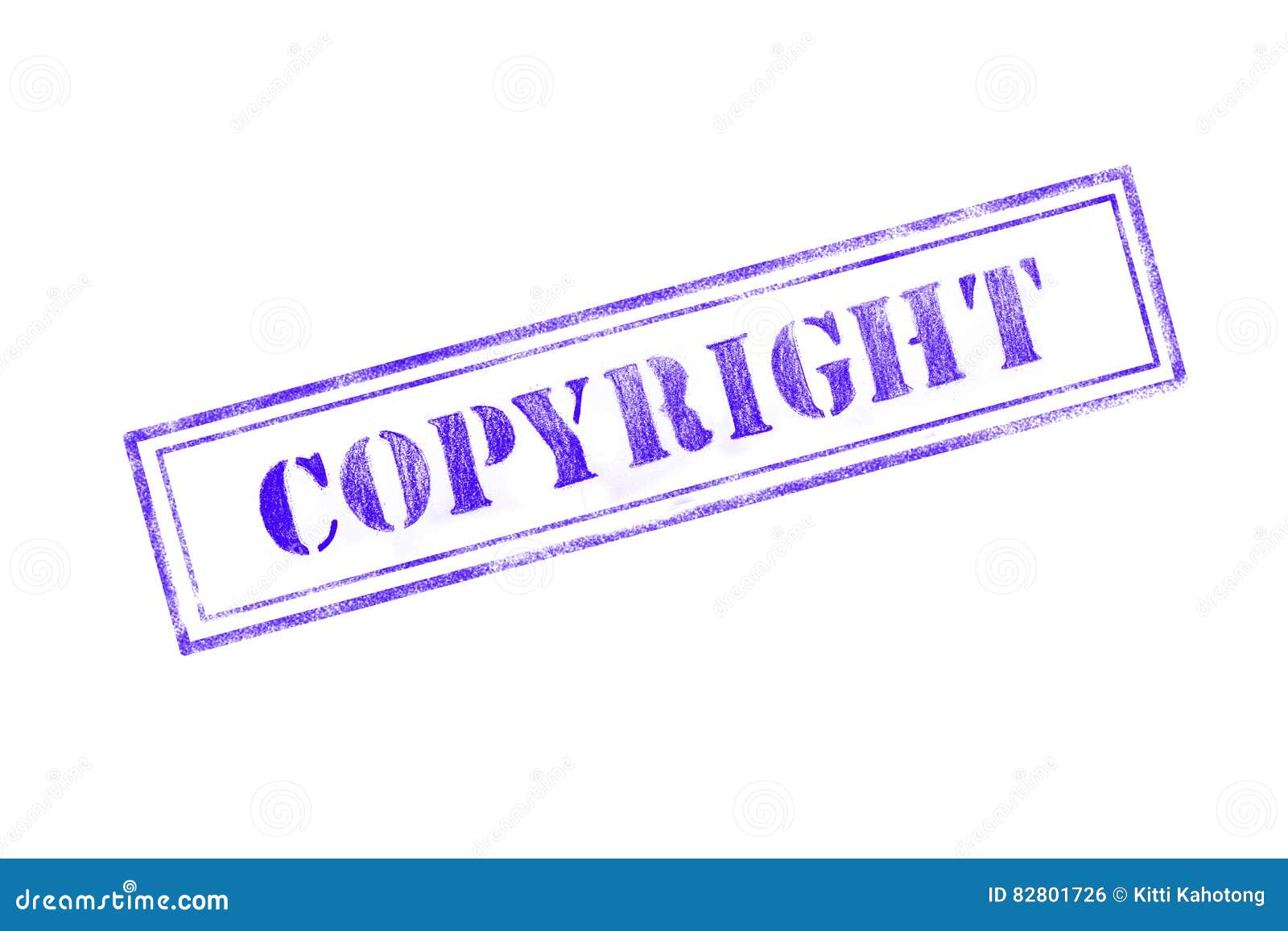 `COPYRIGHT` Rubber Stamp Over a White Background Stock Illustration ...