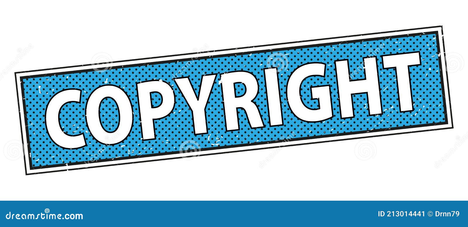 COPYRIGHT Blue Rubber Stamp Vector Over a White Background. Stock ...