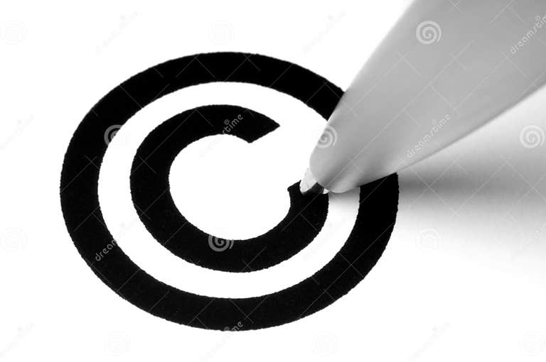 Copyright Sign stock image. Image of legal, pencil, copyright - 9801251