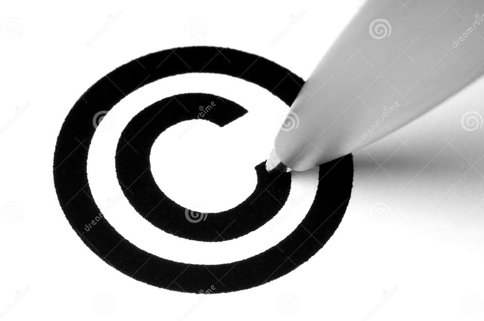 Copyright Sign stock image. Image of legal, pencil, copyright - 9801251