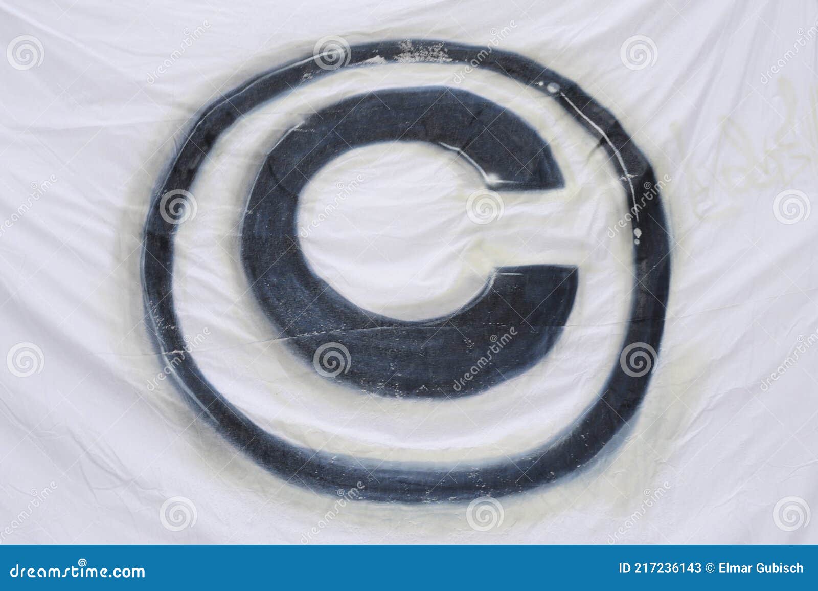 The Copyright Sign Black on White Background Stock Image - Image of ...