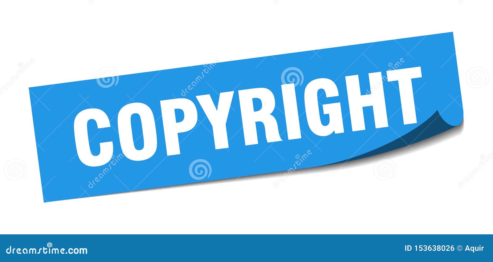 Copyright sticker. stock vector. Illustration of template - 153638026