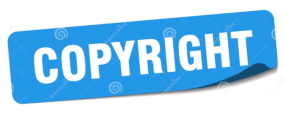 Copyright Sticker. Copyright Label Stock Vector - Illustration of ...