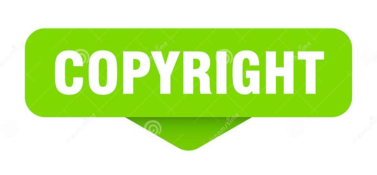 Copyright Sticker. Copyright Sign on Transparent Background Stock ...