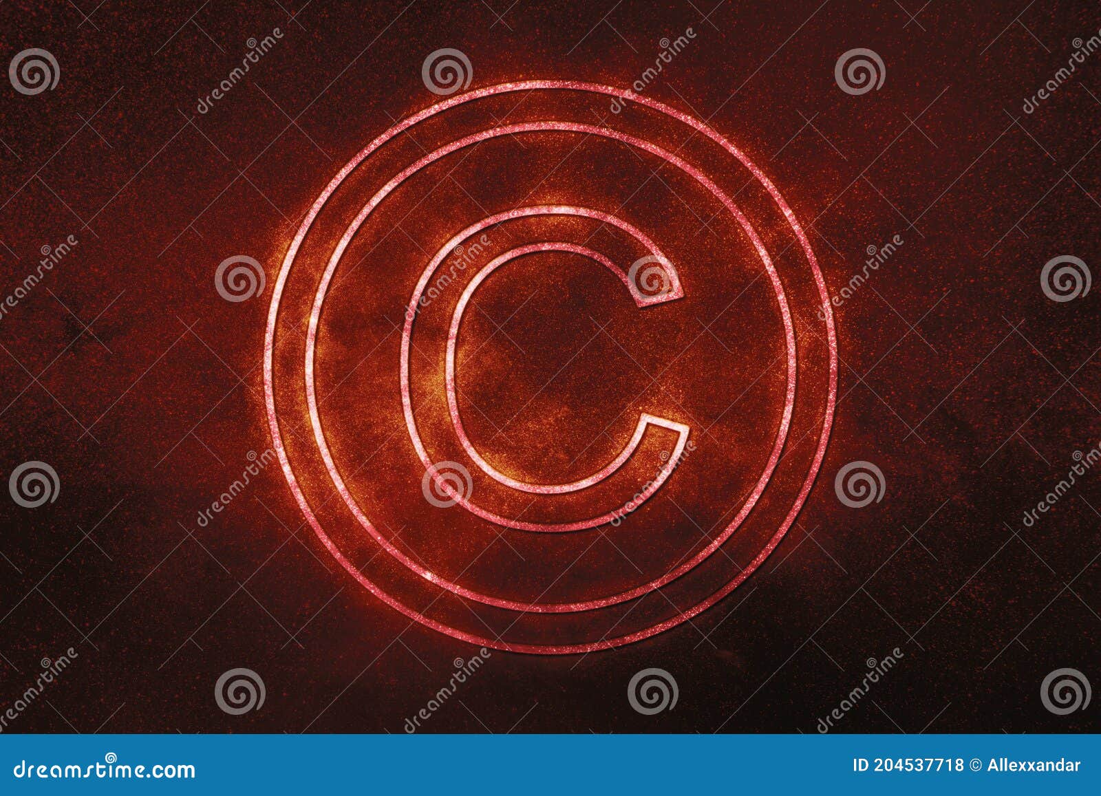 Copyright Symbol, C Letter in Circle Stock Illustration - Illustration ...