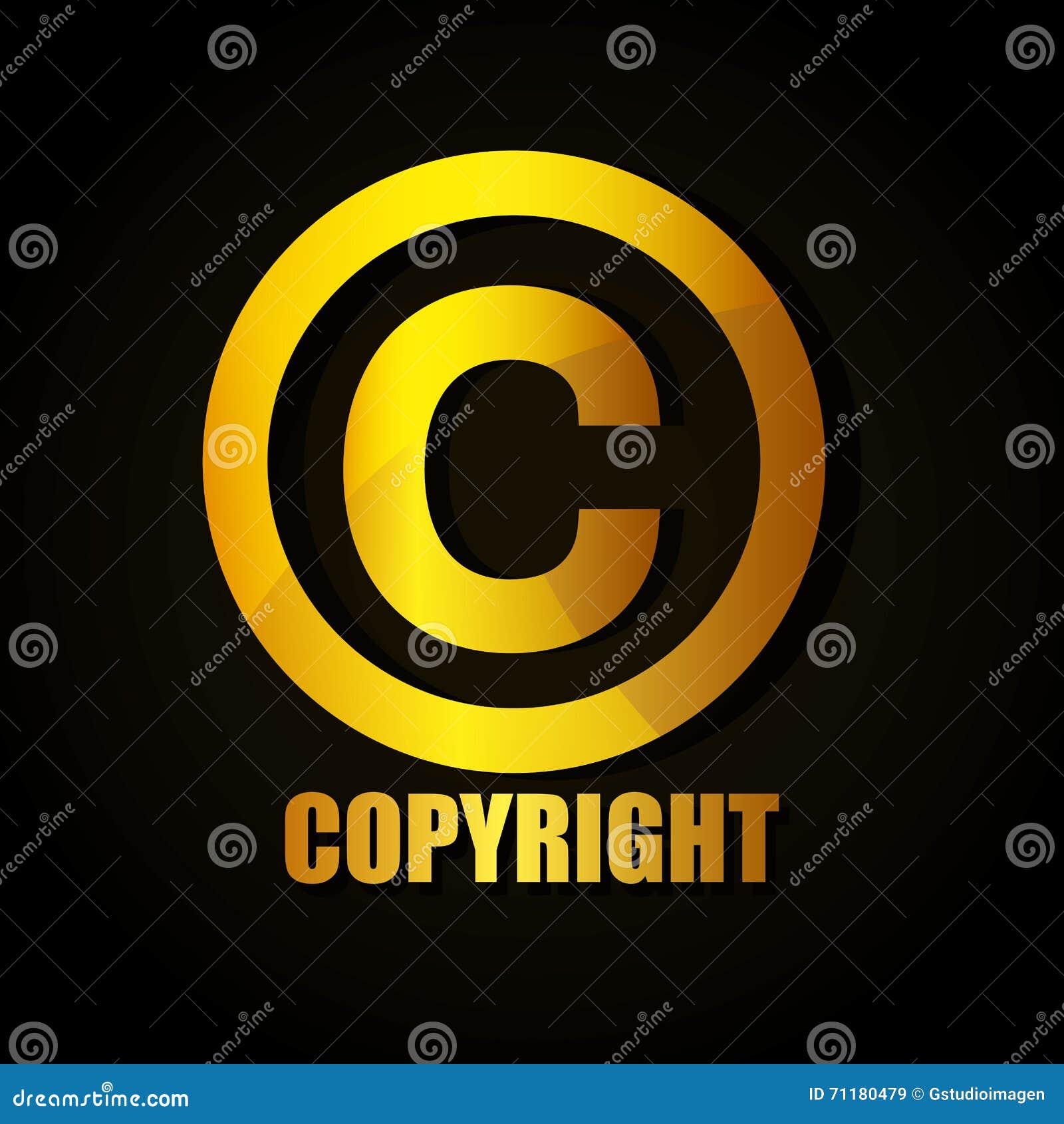 Copyright symbol design stock illustration. Illustration of copy - 71180479